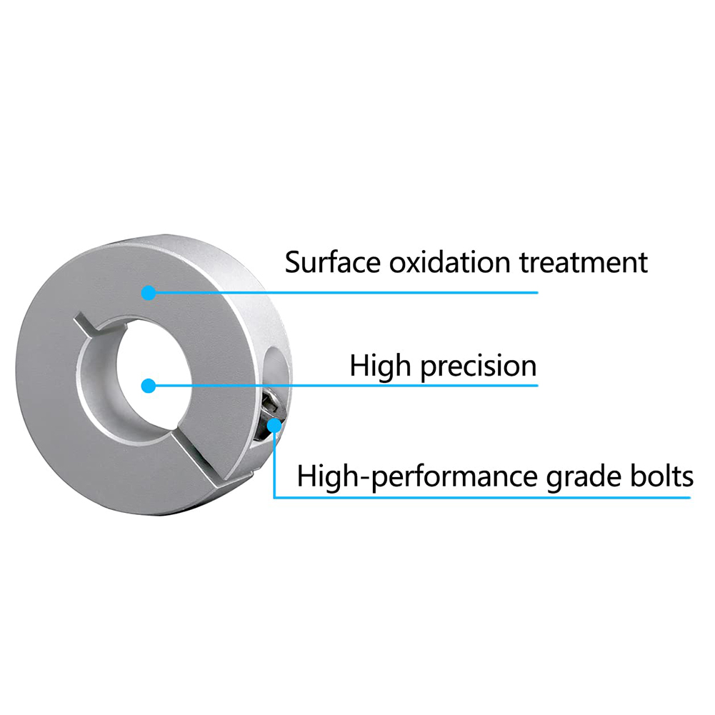 4 Pack Split Shaft Collar Bore 20Mm Aluminum One Piece Shaft Collar ...