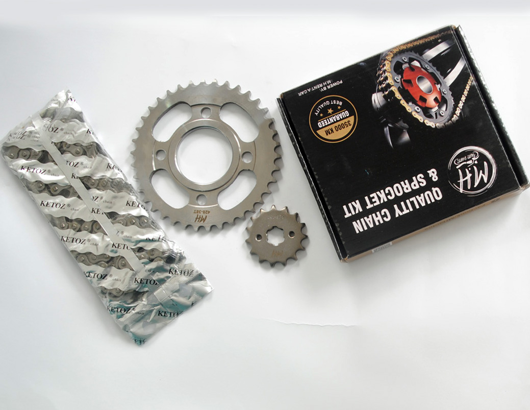 M.H Chain & Spocket Kit - CG 125cc - Garari Set | Daraz.pk