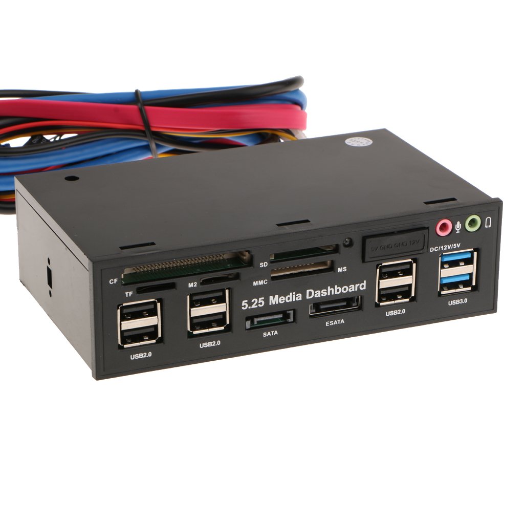 Microware 5.25 Inch Pc Multifunction Dashboard Media Front Panel, with ...