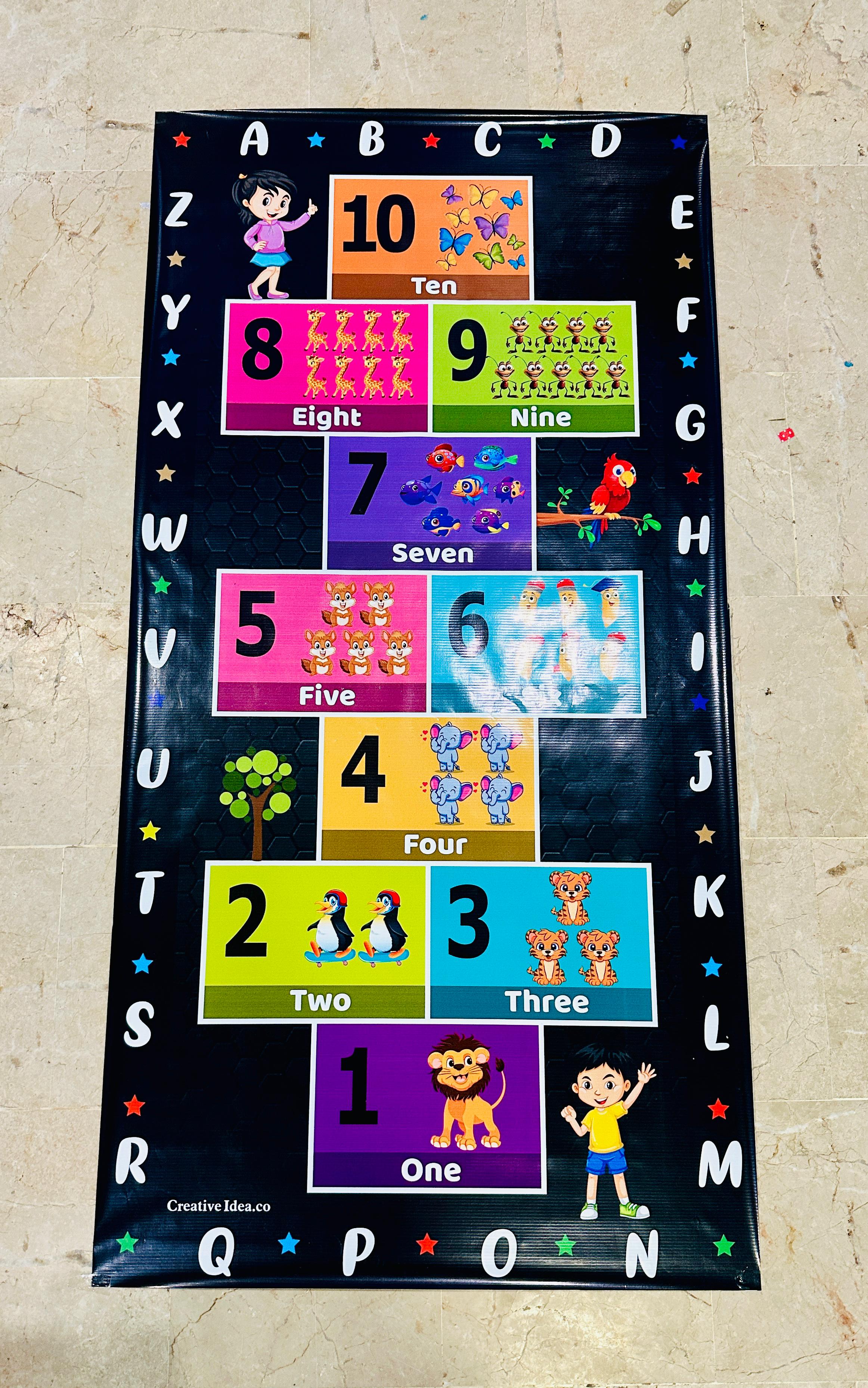 Kids Learning Play Mat Alphabets Numbers ABC Children Brain and ...