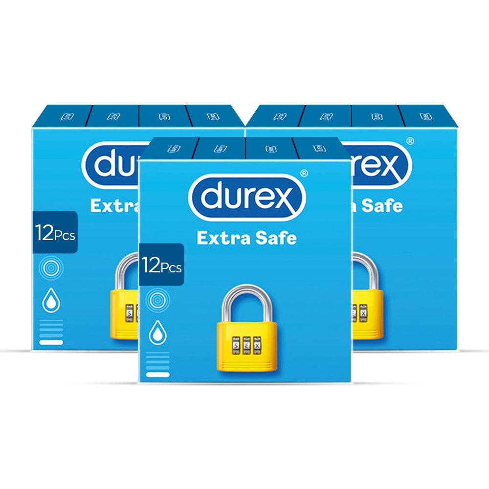 Durex Condoms Extra Safe 12 Pieces - Pack of 3 | Daraz.pk