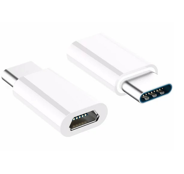 Usb Micro To Type C Connector Adapter For Android - White | Daraz.pk