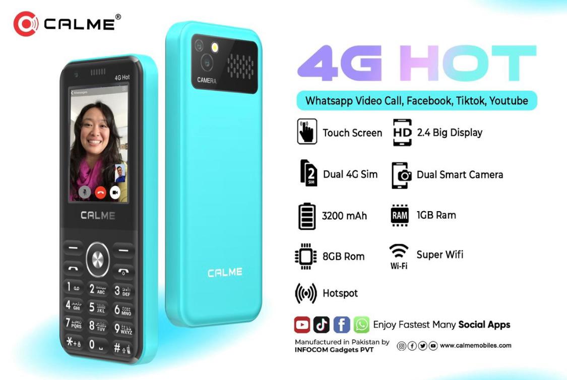 Calme 4G Hot - Dual Sim 4G - 2.4 Inch Touch Display - 1GB Ram - 8GB ...