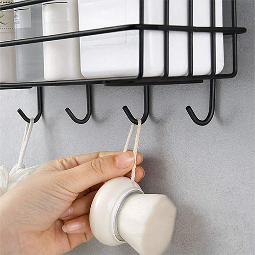 "Multipurpose Wall-Mounted Storage Rack - 1 Layer Metal Shelf with ...