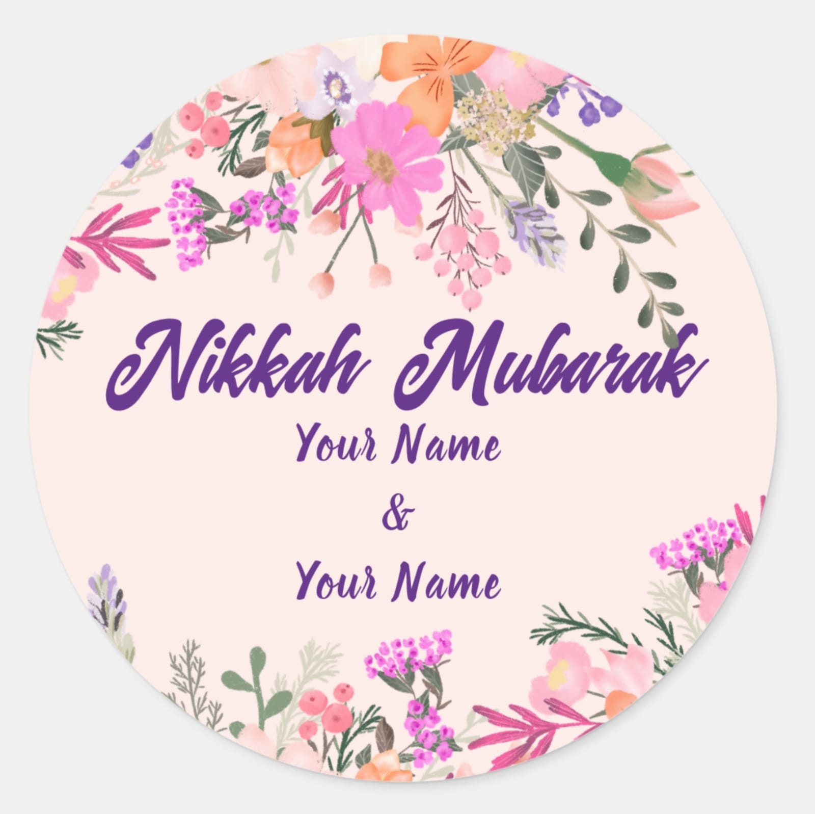 100 Pcs Modern Photo Wedding Nikkah Mubarak Favor stickers | Daraz.pk