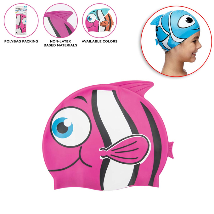 Bestway Swim Cap For Kids, Youth, Men & Women Silicone Fun Water Sports ...