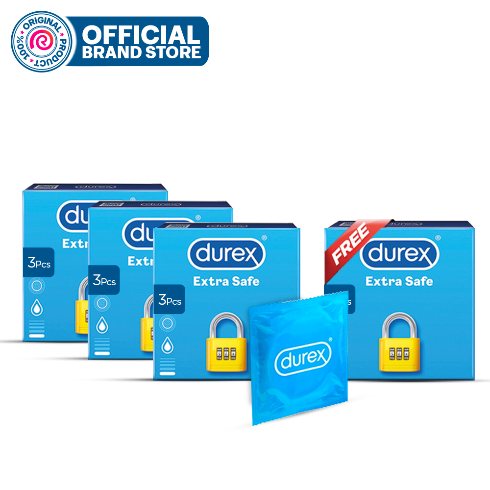 Durex Condoms Extra Safe 3 Pieces - Pack of 4 | Daraz.pk