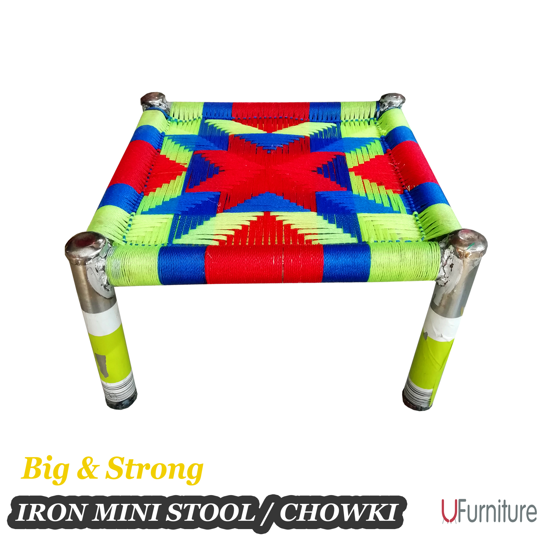 Multi Color Fixed Stool, Iron Peeri, Iron Chowki, Multi Color Iron ...