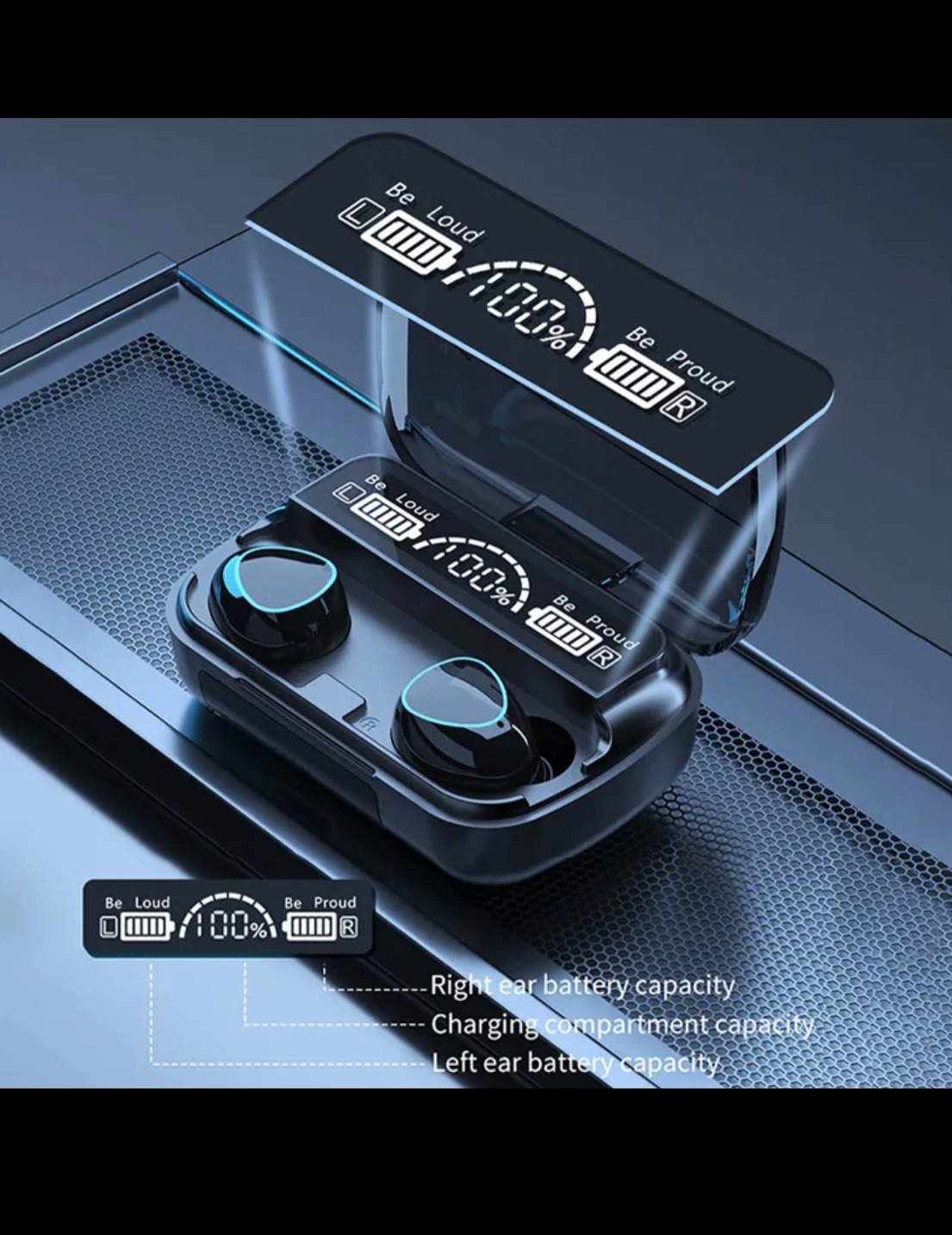 M10 TWS Bluetooth 5.1 Earphones Audio Earbuds HiFi Setero Wireless ...