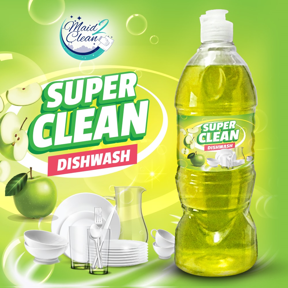 Maid 2 clean Lemon Dishwash - Liquid Dishwash - Dish Cleaner - Extra ...