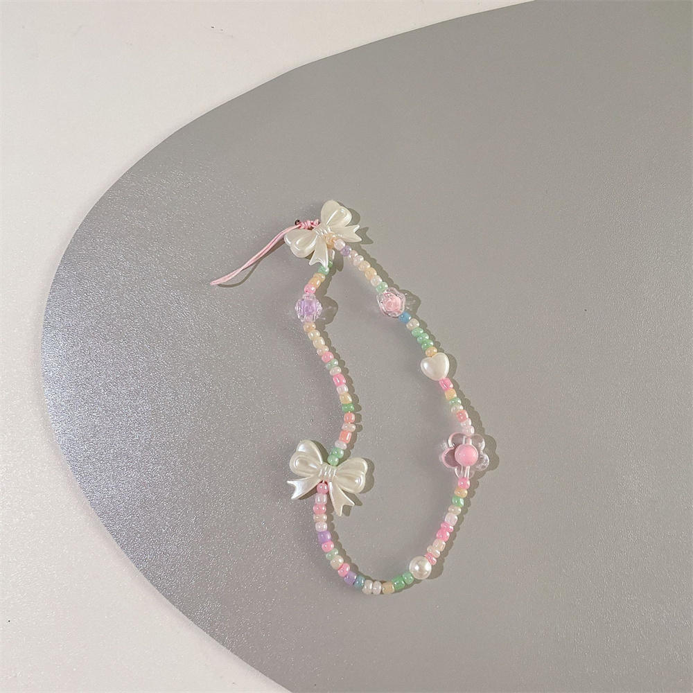 Fashionable Pearl Phone Necklaces Elegant Pearl Phone Charm Women's ...