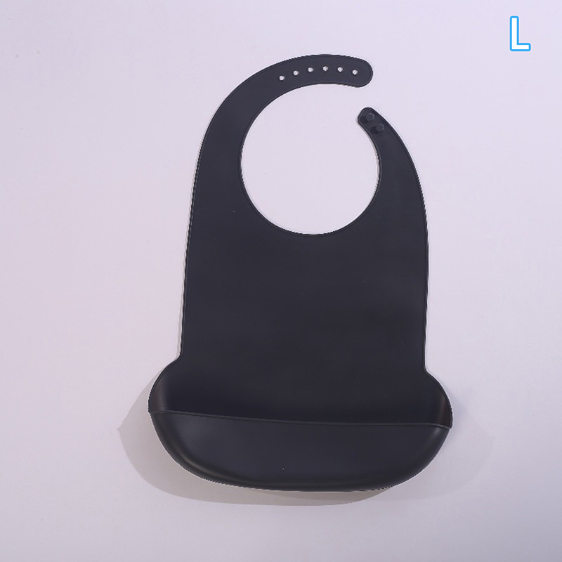 1pcs Waterproof Adult Mealtime Anti-Oil Silicone Bib Protector ...