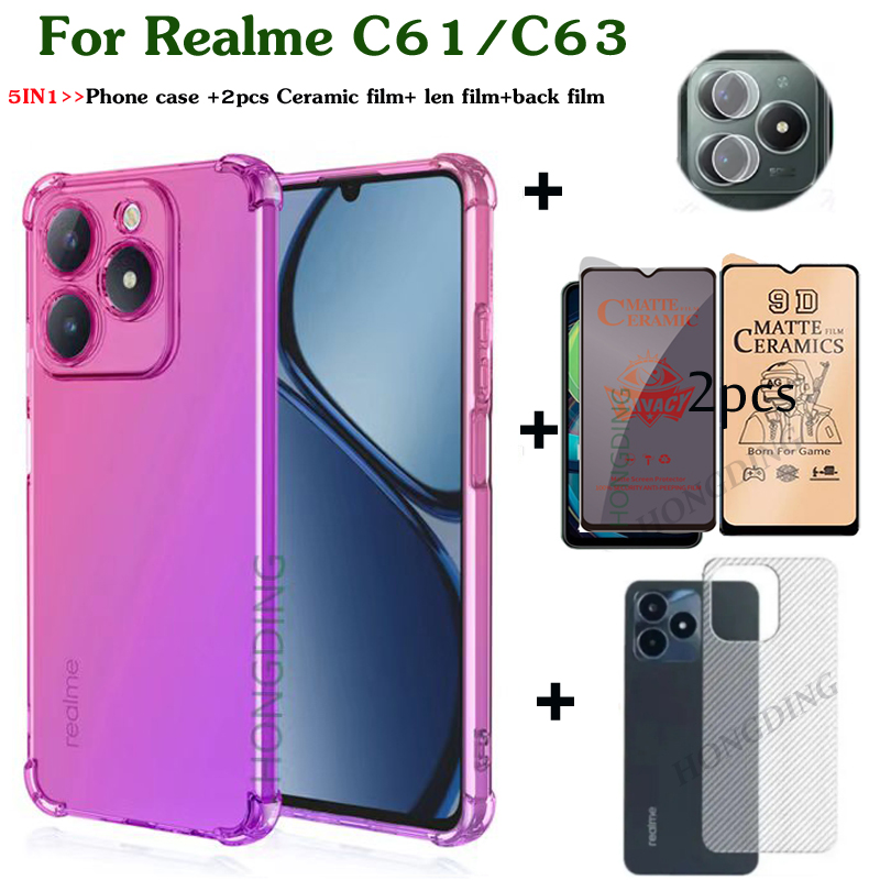 BLKNAIM 5-in-1 NEW For Realme C61 Realme C63 case Anti-fall Color phone ...