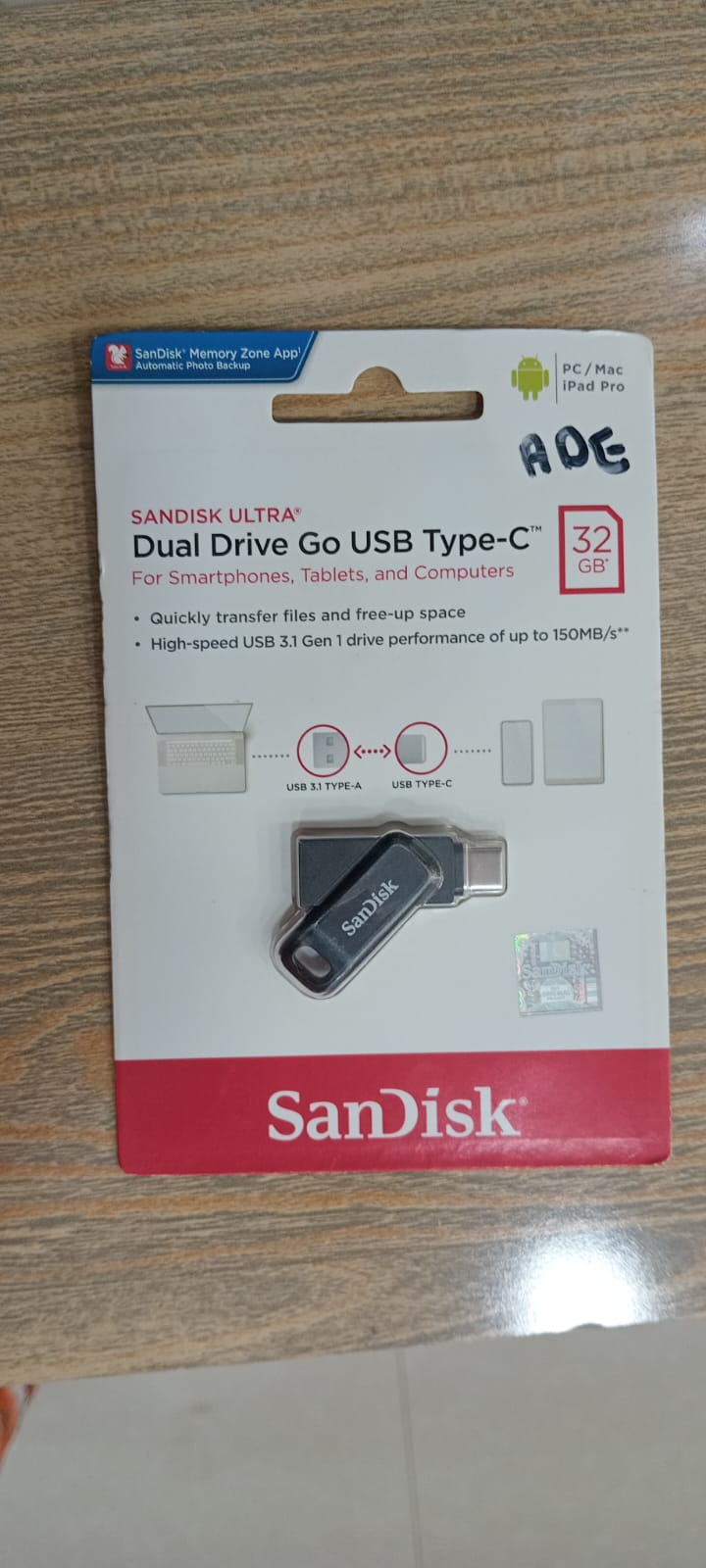 SanDisk Ultra Dual Drive Go 32GB USB Type-C Flash Drive 150MBs | Daraz.pk
