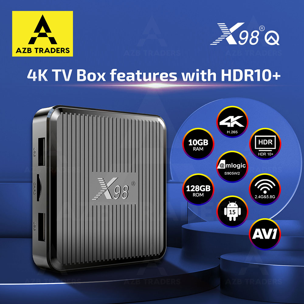 X98Q - 10GB+128GB - Android 15 - 4K - Smart Android Tv Box | Daraz.pk