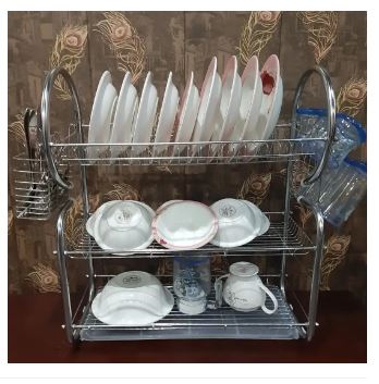 Special Edition 3 Tier G Pro Dish Rack Kitchen Organizer With Draining ...