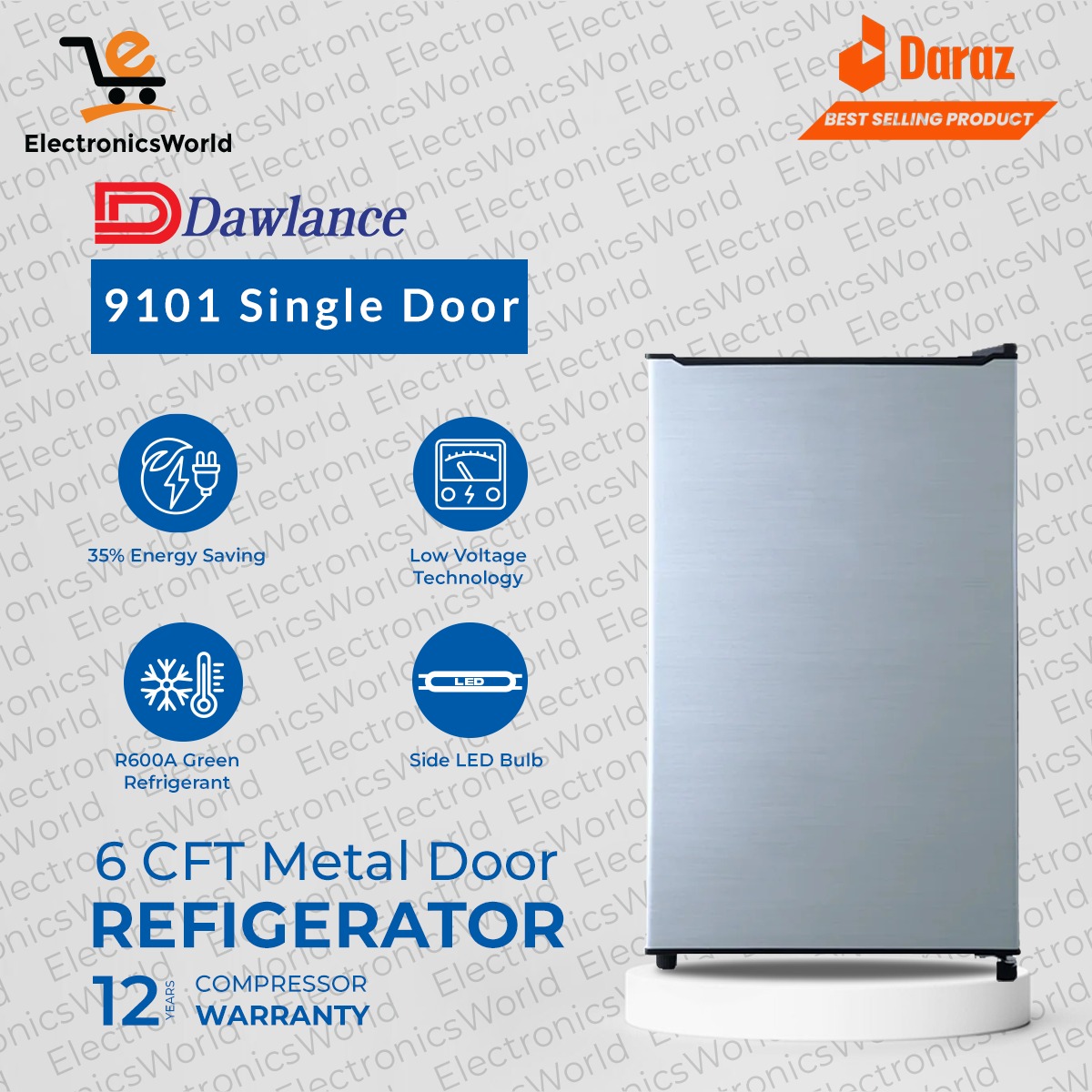 Dawlance Refrigerator 9101 SD-Bedroom Series- Size 4 CFT - 94 Liters ...