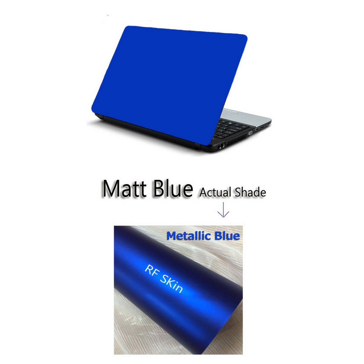 Universal Laptop Back Skin Matte Texture-Laptop Back Solid Color Skin ...