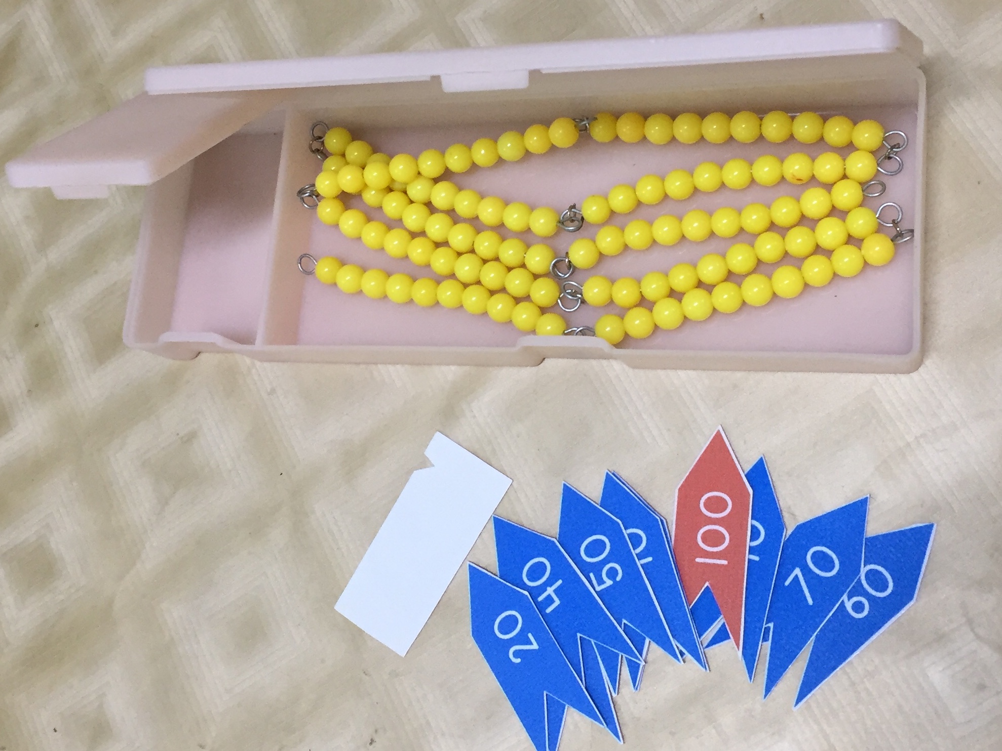 Square Chain of 100 with box and arrow labels - Linear & Skip Counting ...