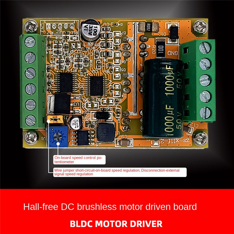 6-60V BLDC Three Phase DC Brushless Motor Controller(Without Hall ...