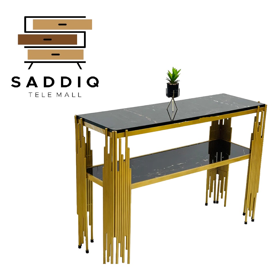 console table side table for living room wooden marble texture powder ...