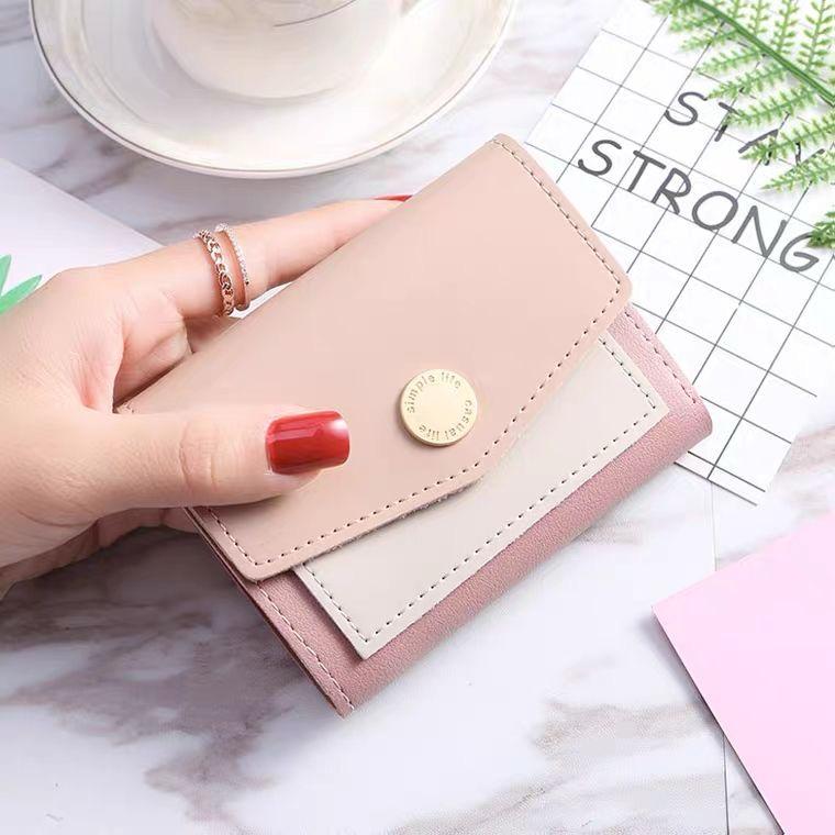 HOW.R.U Small Ladies Mini Trifold Short Wallet for Women and Girls Coin ...