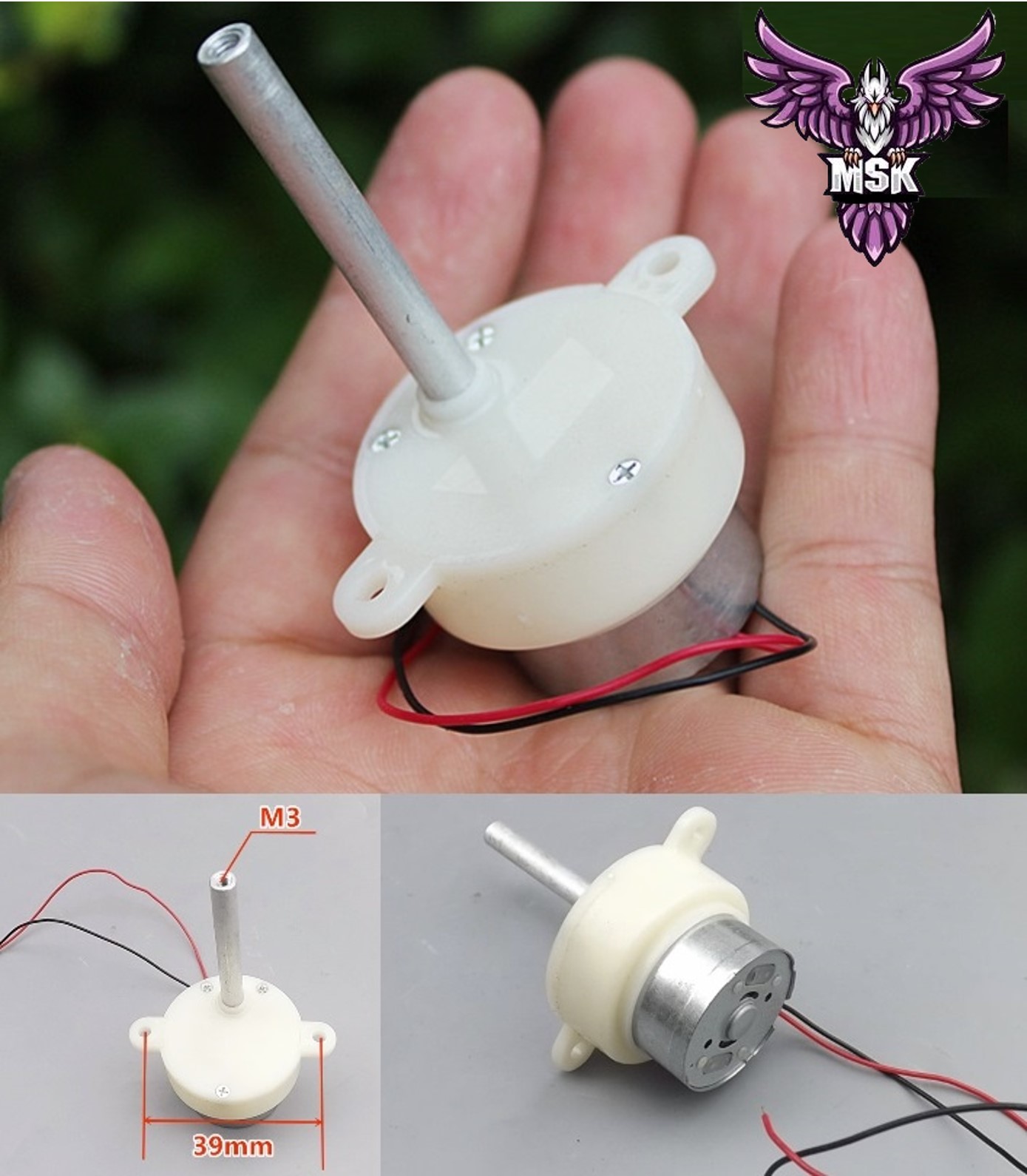 Long Shaft DC Gear Motor 10 RPM 12V DC Motor Small Forward and Reverse ...