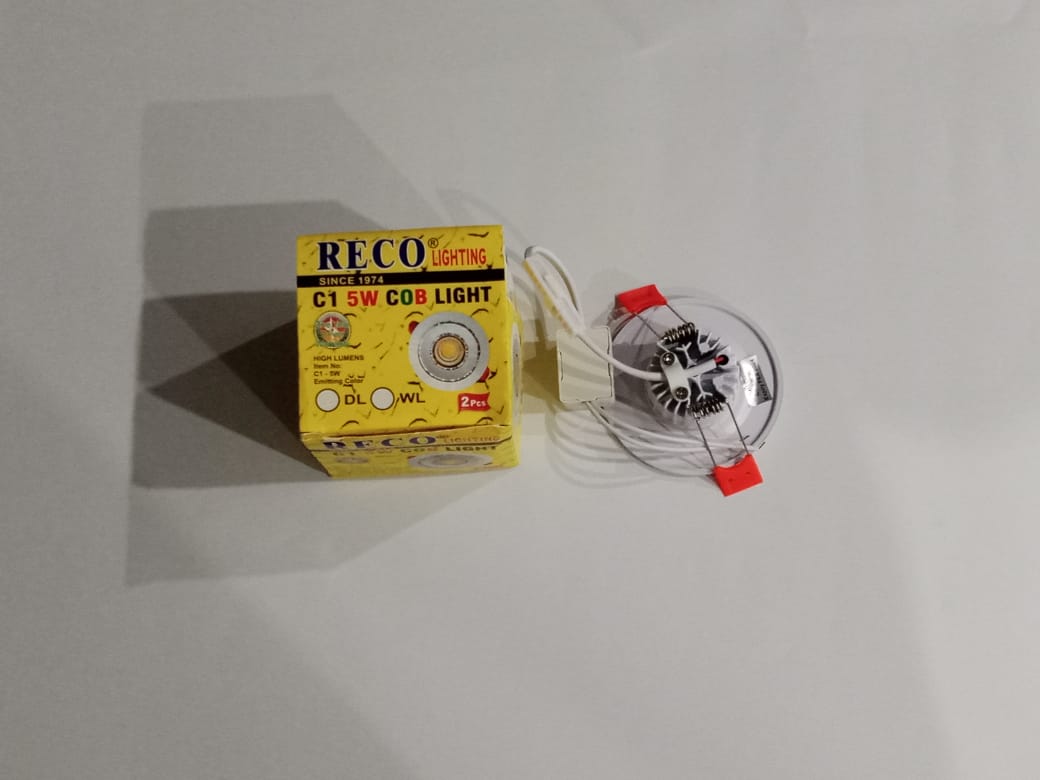 6Piece RECO 5watt COB/SMD Aluminium Body Ceiling Light 2'' | Daraz.pk
