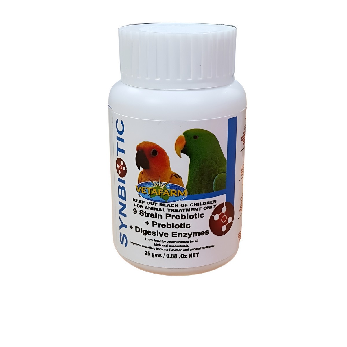 SYNBIOTIC PROBIOTIC +PREBIOTIC+DIGESTIVE ENZYMES 25GM & 50GM FOR BIRDS | Daraz.pk