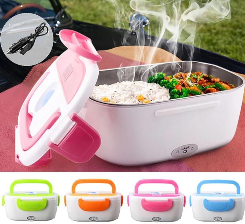 Electric Heating Lunch Box – Multicolor Bento Box, Portable Food Warmer ...