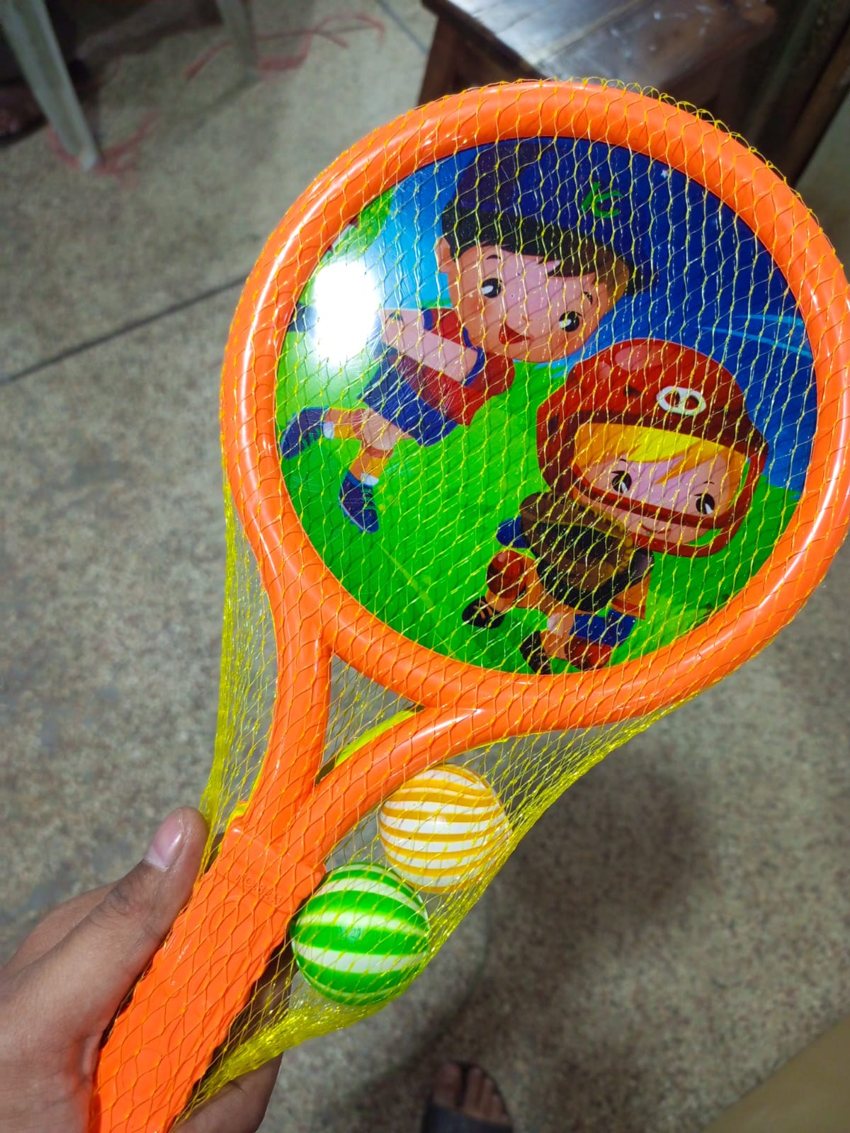 Plastic Racket Pair With 2 Balls Super Bouncy Racket For Boys And Girls ...