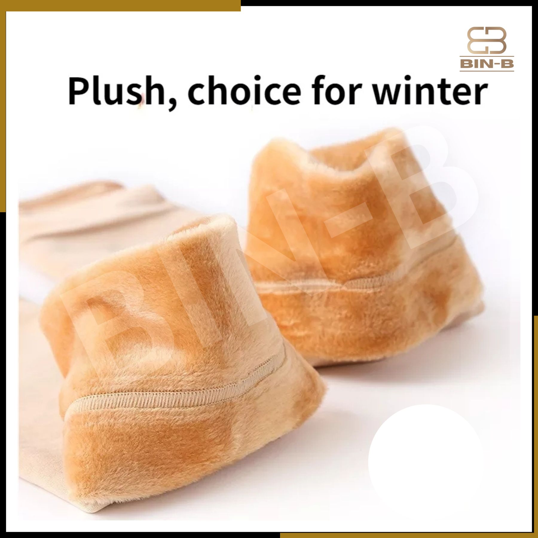 BIN-B Leg Warmer,Warm Wool Knee High Winter For Men & Women High ...