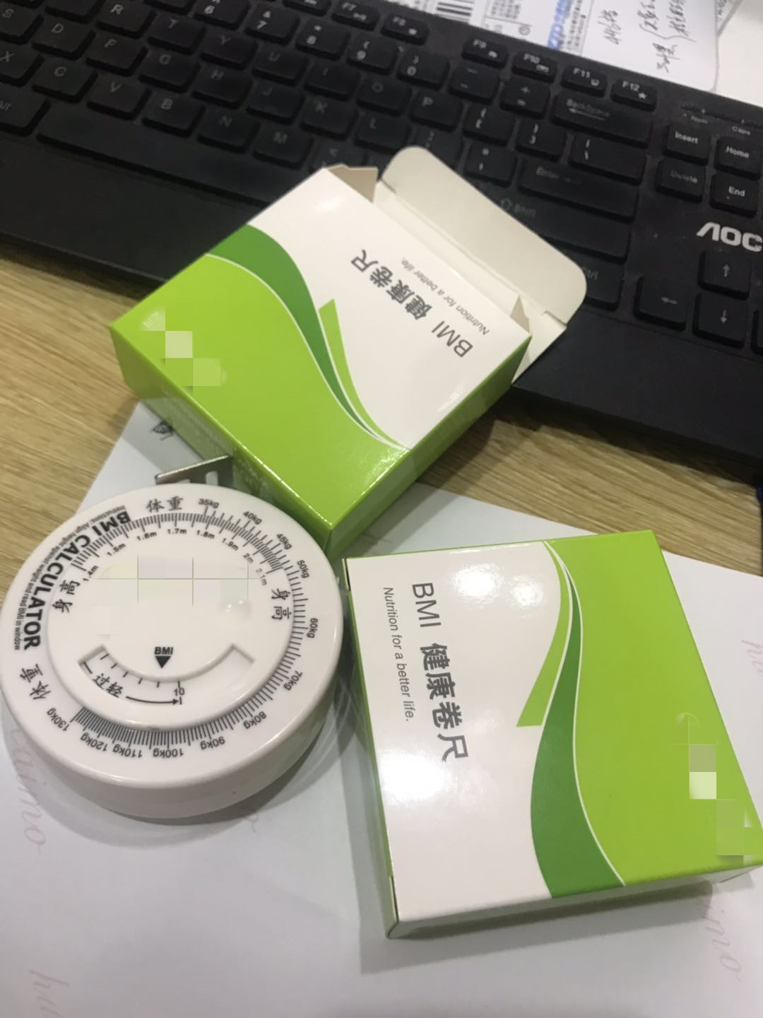 Dual-function bmi waist ruler health ruler automatic retractable ...