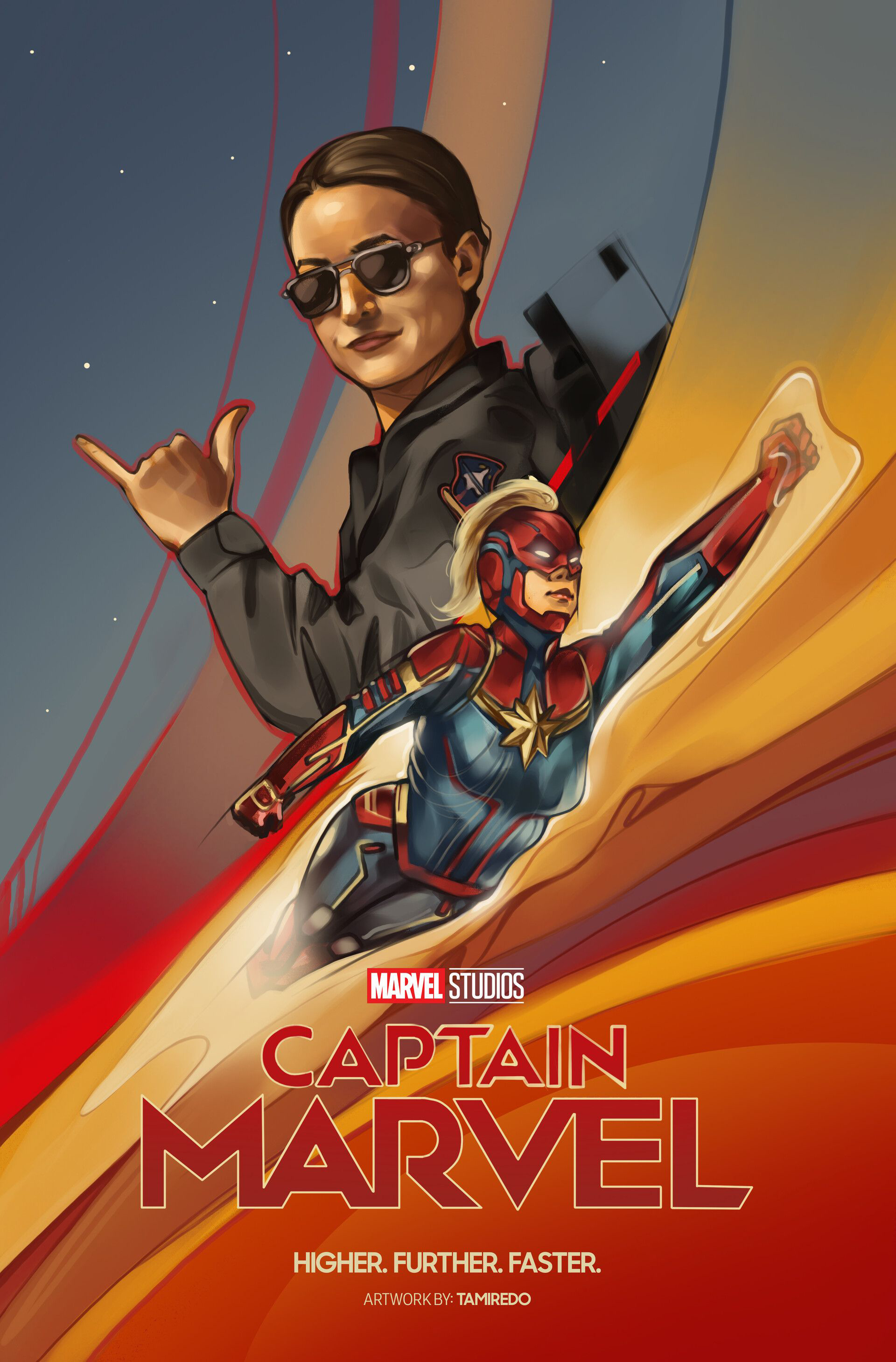 Captain Marvel The Avengers by the Marvel MCU Multiverse Fan Posters ...