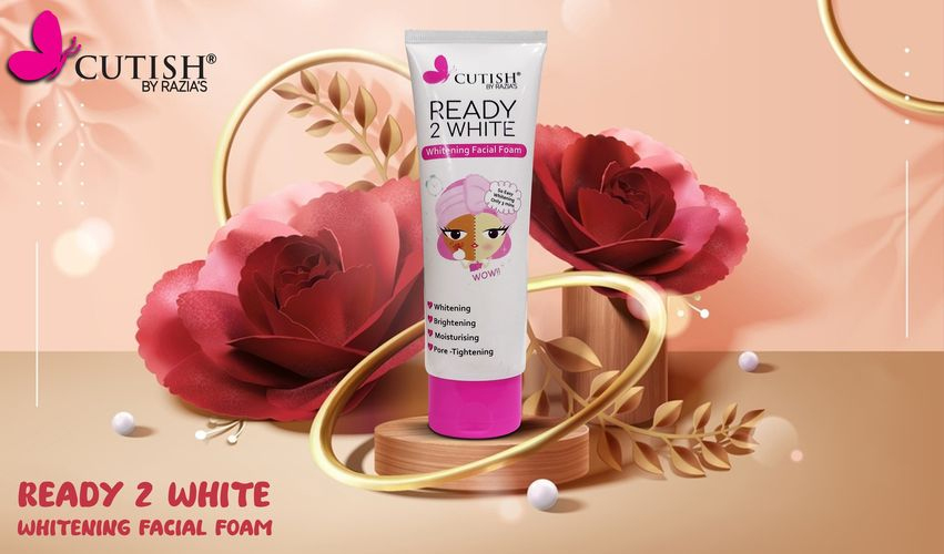Ready 2 White Whitening Facial Foam by CUTISH (100g) | Daraz.pk