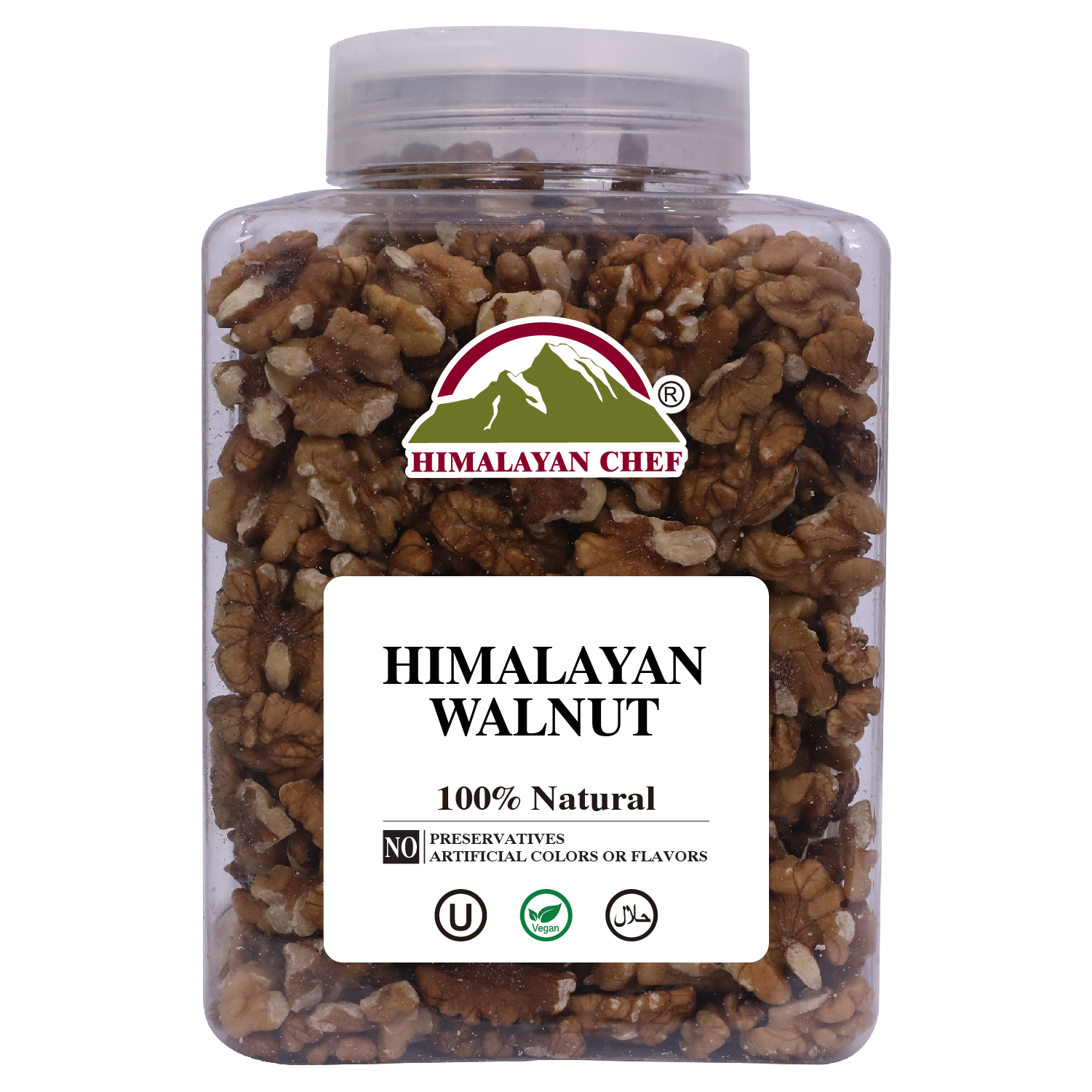 Himalayan Chef Walnuts - 908g (Akhrot) | Large Plastic Jar | Daraz.pk