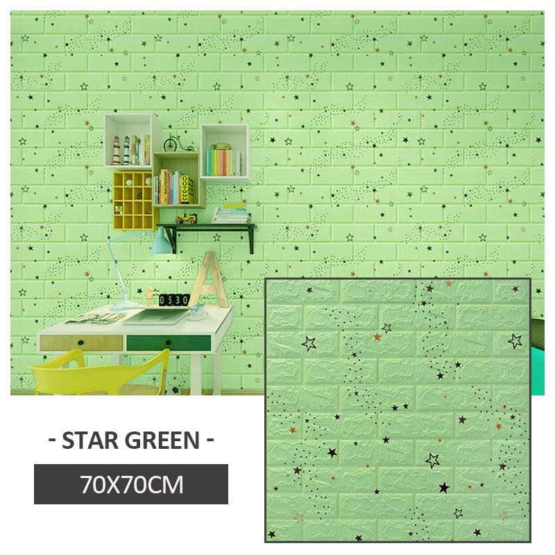 Self Adhesive 3d Wall Sticker DIY 3D Wallpaper Wood Grain Soft Bag Self ...