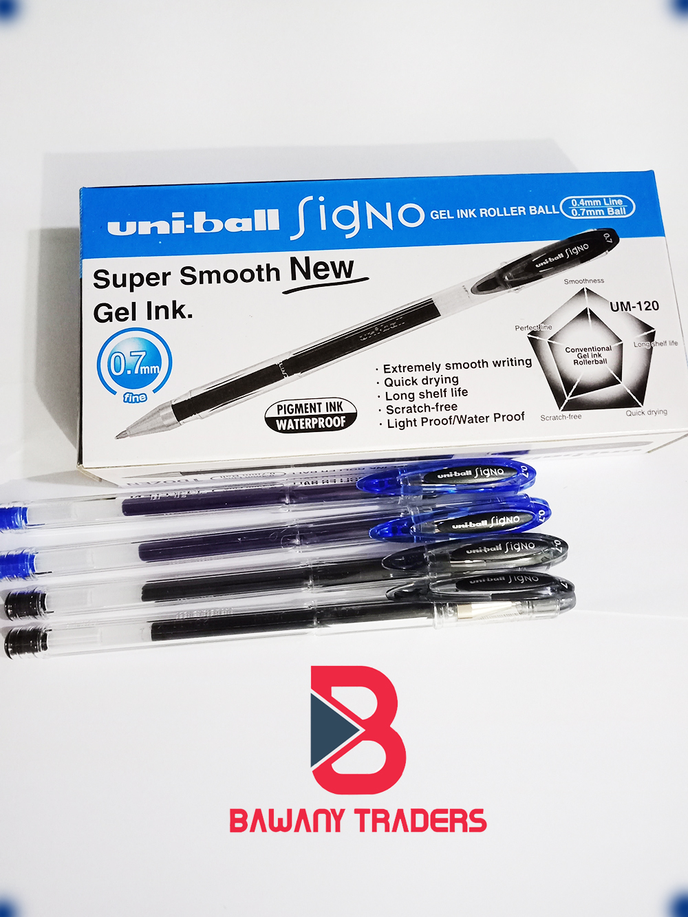Sign Pen Signo Uniball blue and black - Gel pen Uniball | Daraz.pk