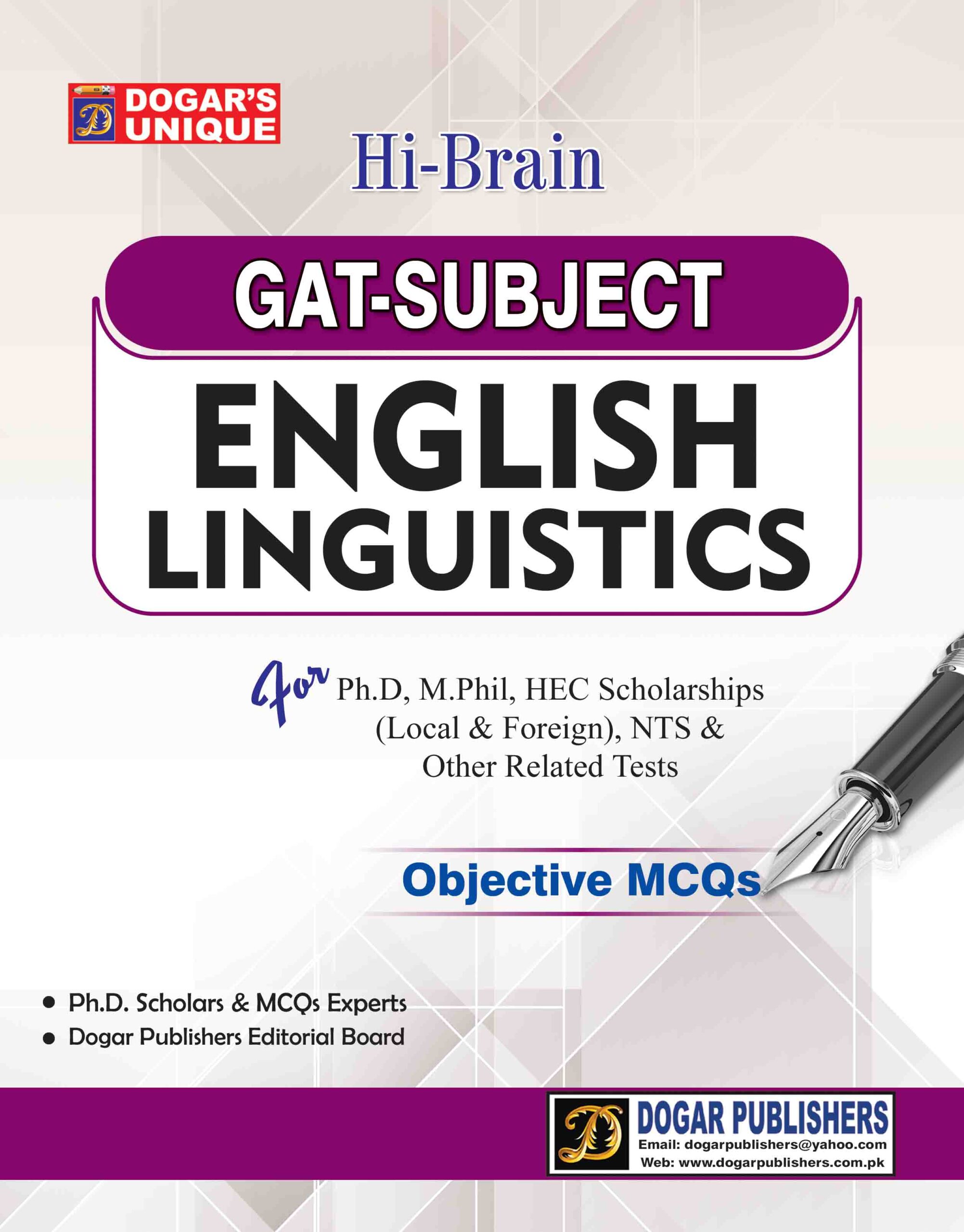 GAT SUBJECT ENGLISH LINGUISTICS|| MCQS EXPERT || DOGAR PUBLISHERS ...