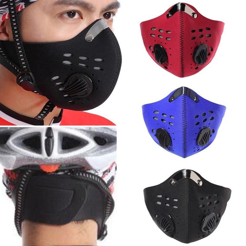 PM2.5 Outdoor Riding Mask Gas Filter Protection Face Dust Mask Head ...