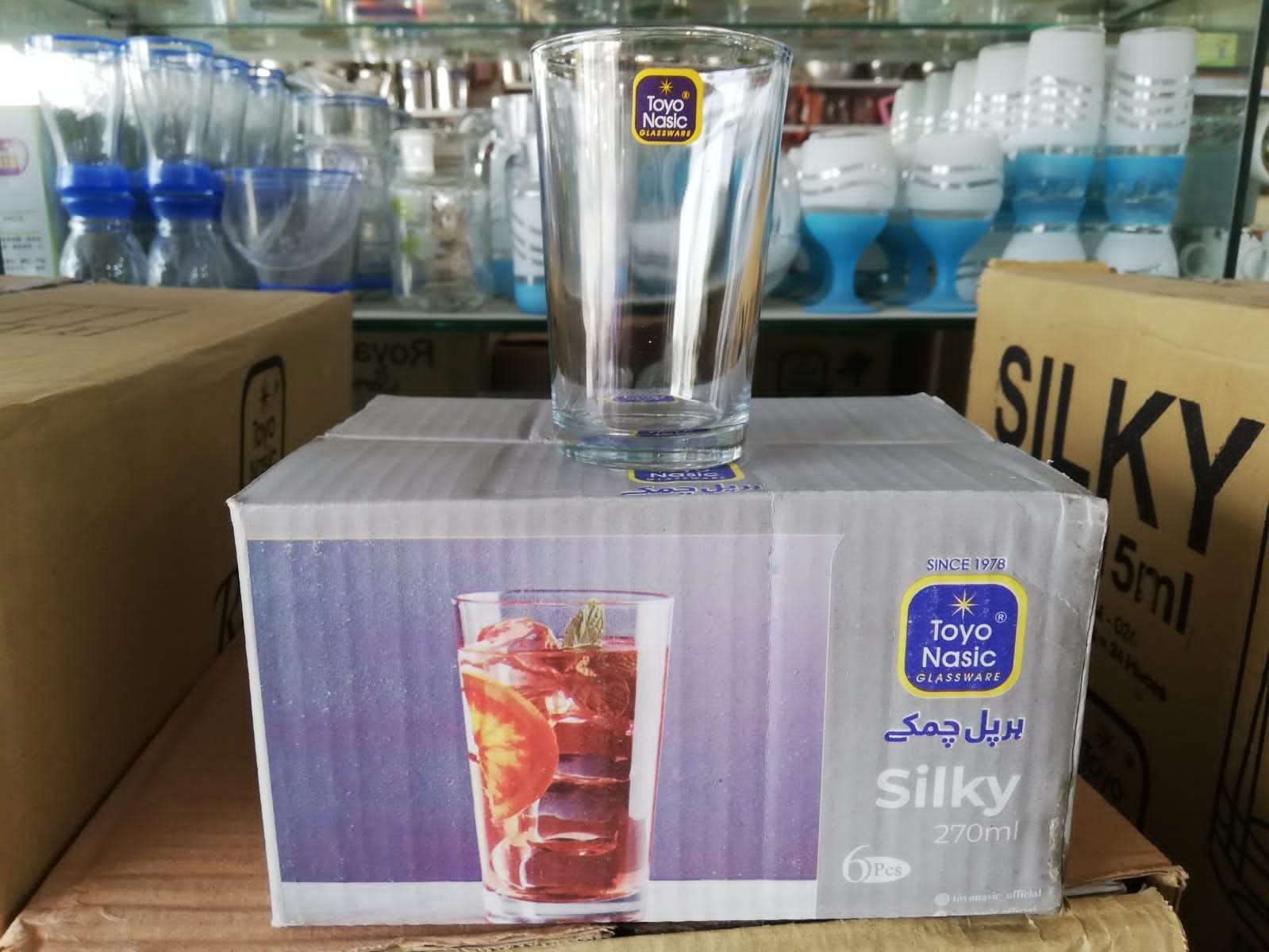 GLASS WATER 6 PCS DIFFERENT DESIGN CLEAR GLASS MATERIAL | Daraz.pk