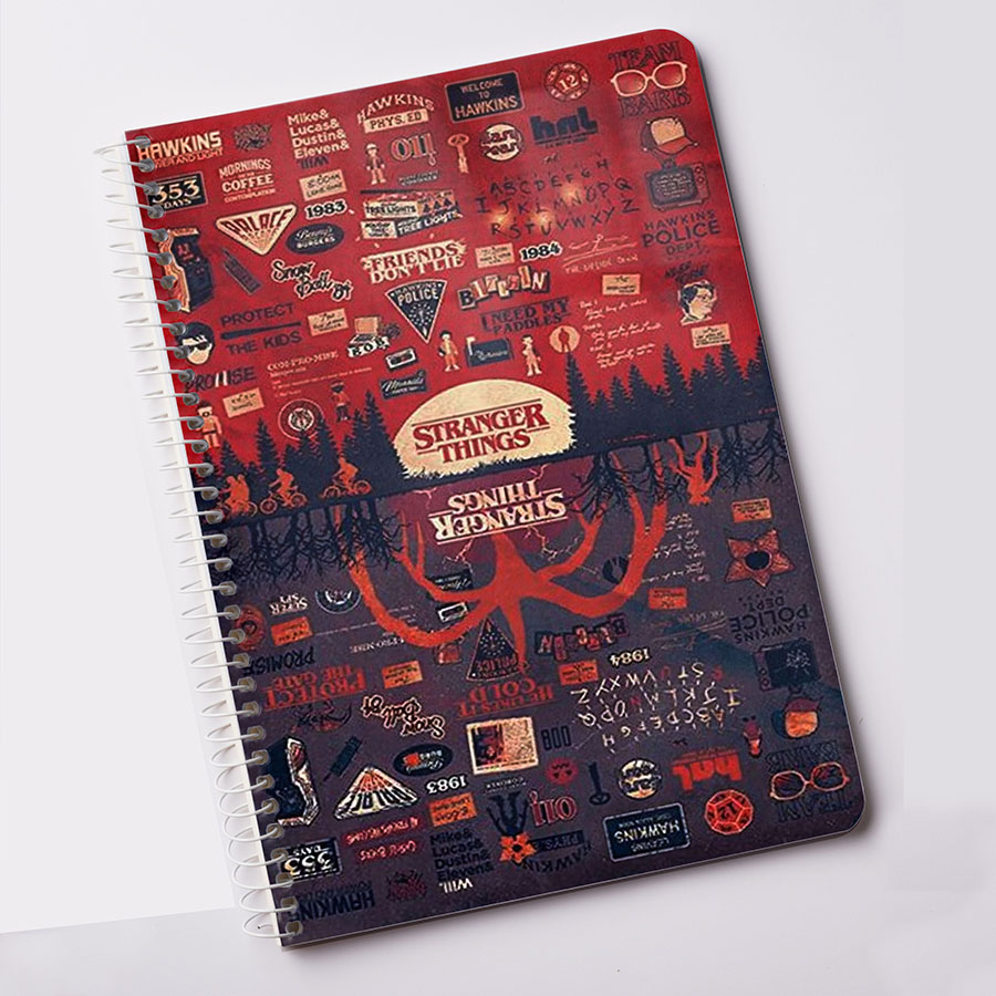 Stranger Things Notebook for Fans Stationary Printed (A5) | Daraz.pk