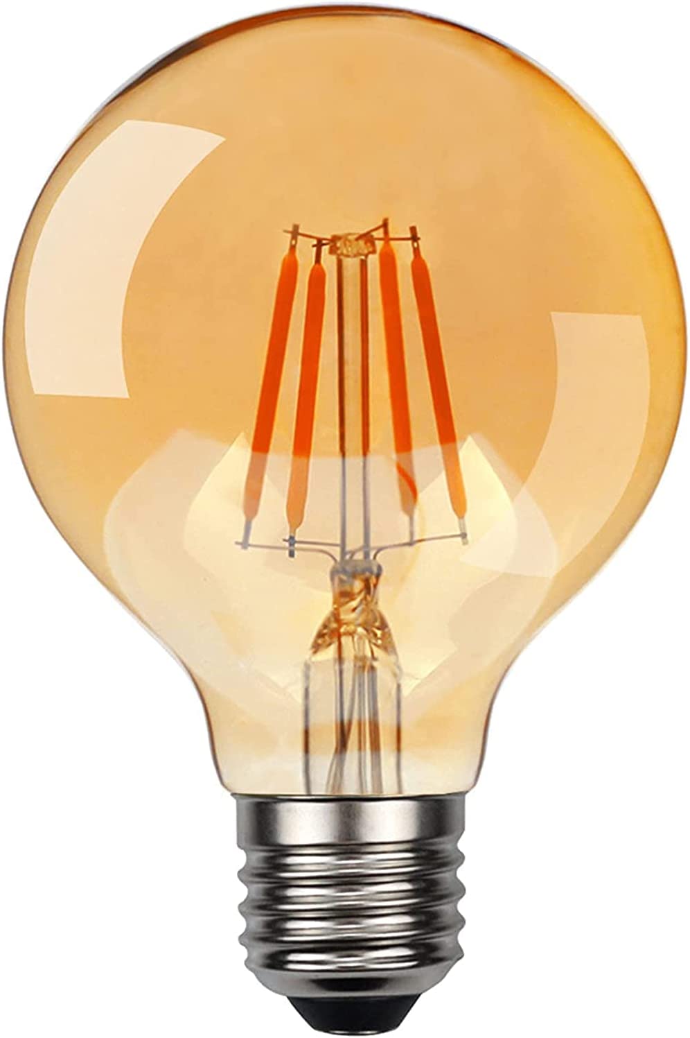 Vintage LED Edison Bulbs 4W, Antique Style G80 LED Filament Bulbs with ...