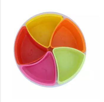 Kitchen Masala & Dry Fruit Organize Bowl 5 Partition by TECH BAZAAR ...