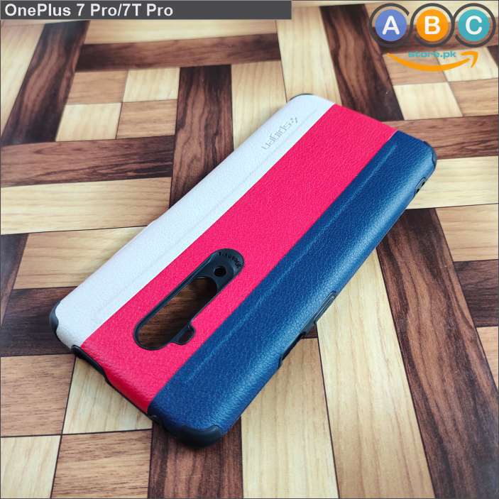 OnePlus 7 Pro, Leather Texture Soft TPU in 3 Different Colors Pattern Shockproof Back Cover for ...
