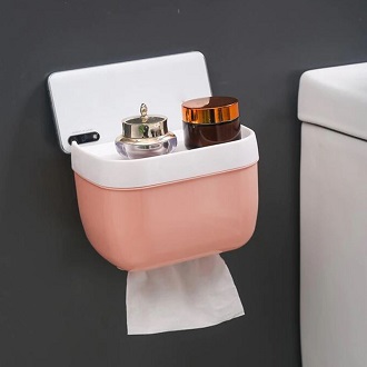Wall Hanging Tissue Box Bathroom Kitchen Storage Box, Toilet Waterproof ...