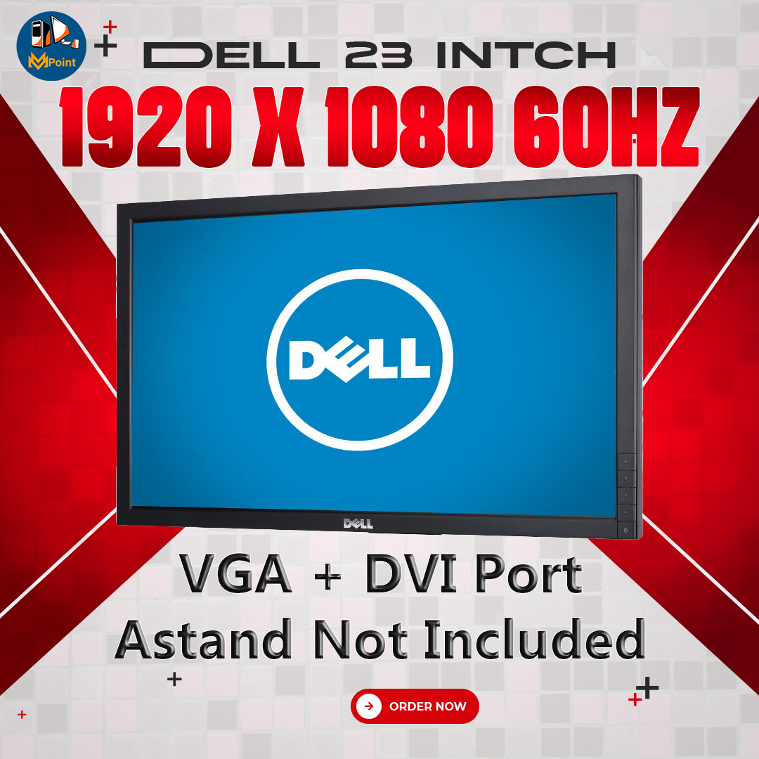 23 Inch 1080p DELL Monitor Model number (E2311HF) VGA & DVI Port | Daraz.pk