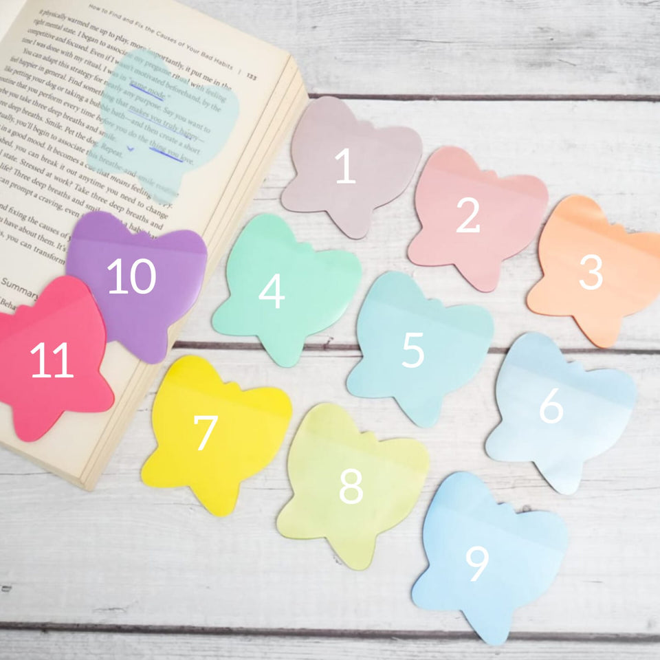 Butterfly Colored Translucent - Transparent Sticky Note | Daraz.pk