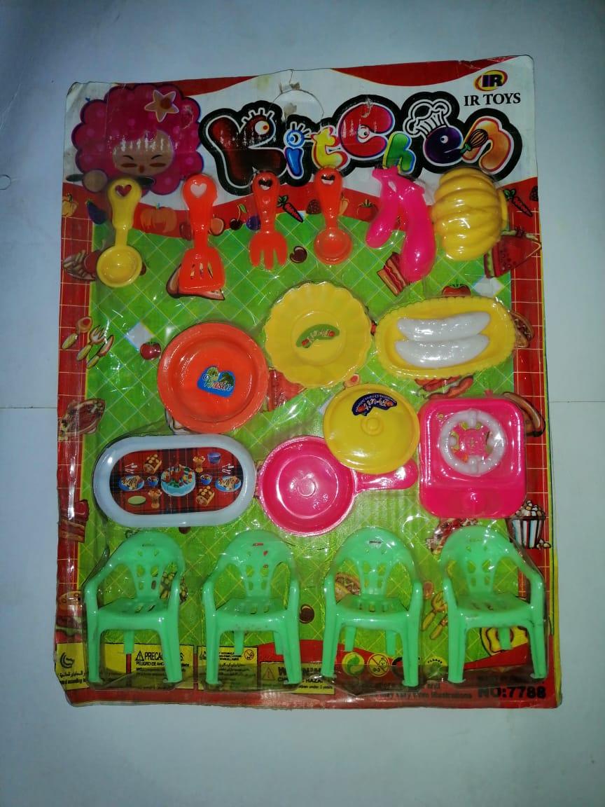 Baby kichen set for kids - kitchen cutlery set toy- cooking set for ...
