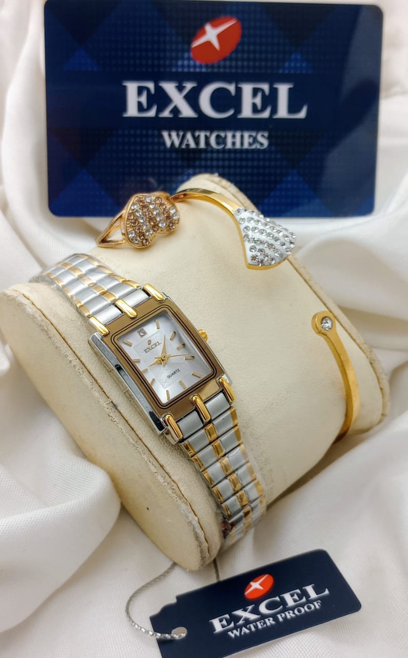 EXCEL ORIGINAL LADIES WATCH BANGLE FANCY RING | Daraz.pk